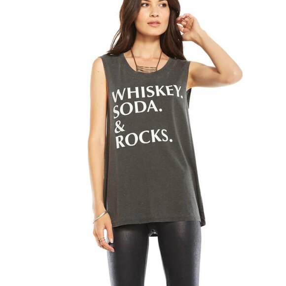 Chaser | Tops | Chaser Whiskey Soda Rocks Tank | Poshmark